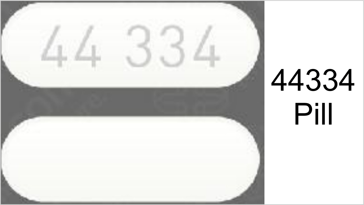 44334 Pill – (Oval-Oblong shaped pill) - Health Plus City